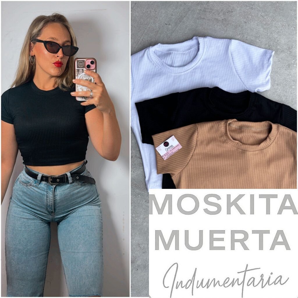 Remeras Basicas de morley cortas – Moskita Muerta